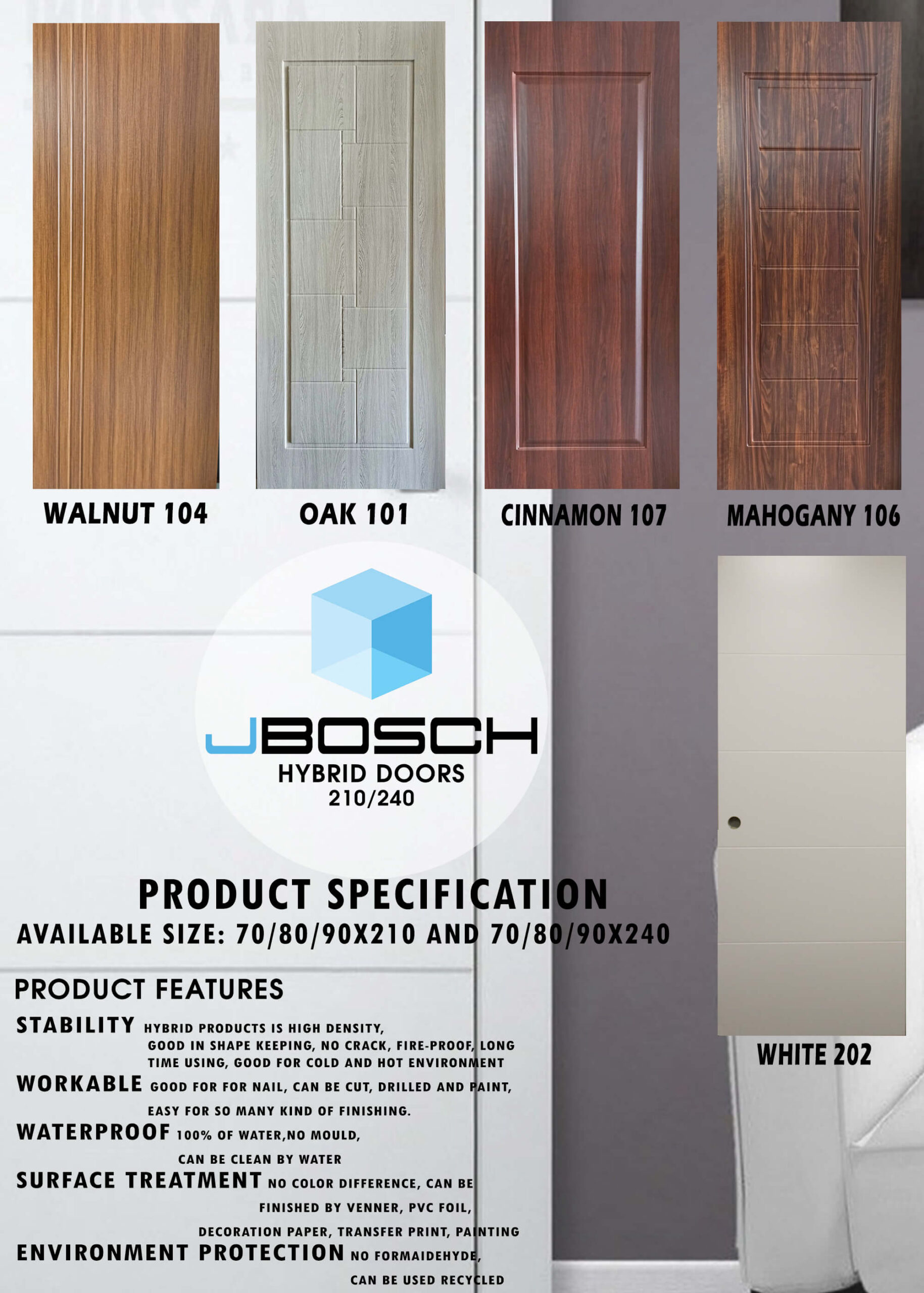 JBOSCH Hybrid Doors - Filhome Builders Center Inc.
