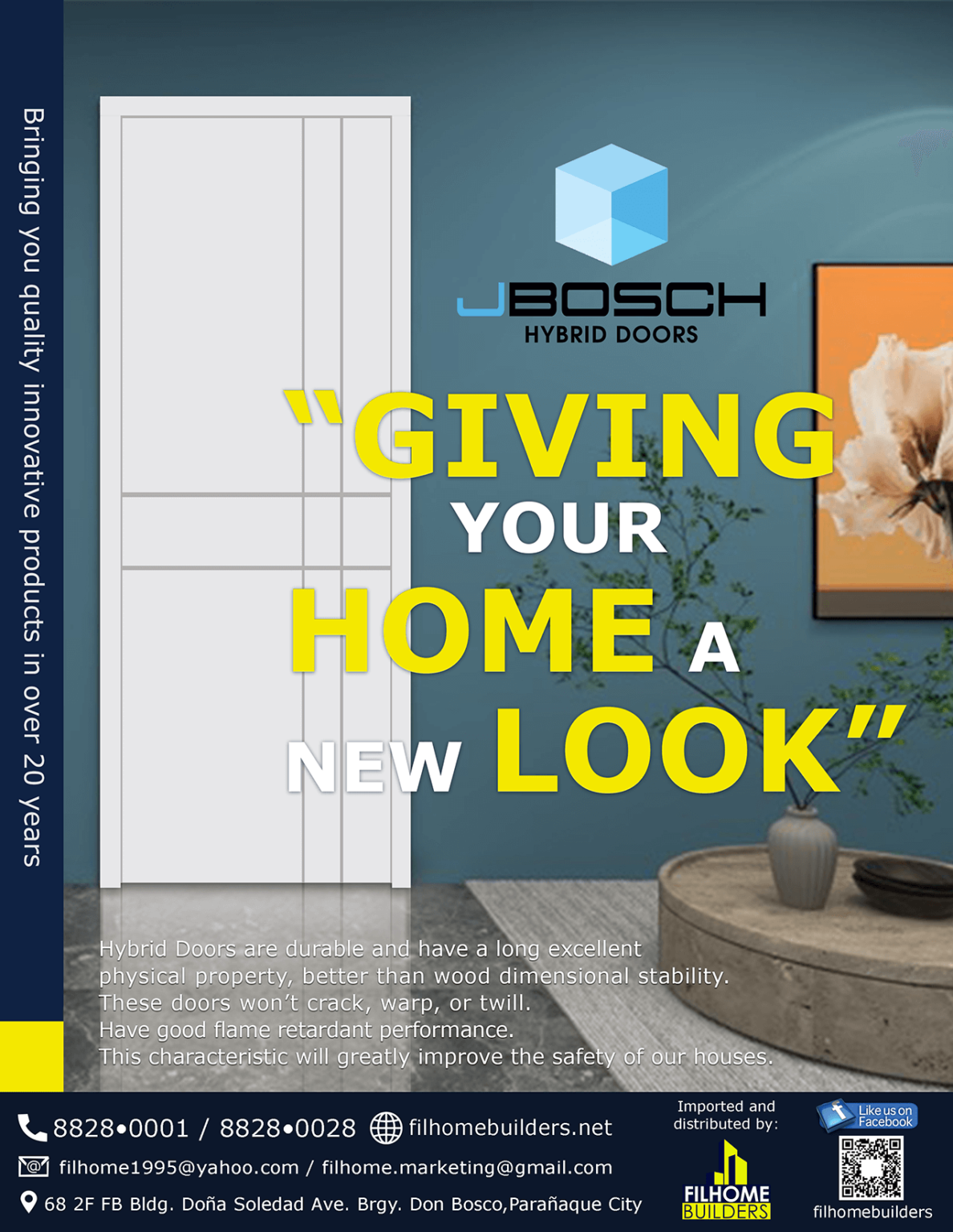 JBOSCH Hybrid Doors - Filhome Builders Center Inc.